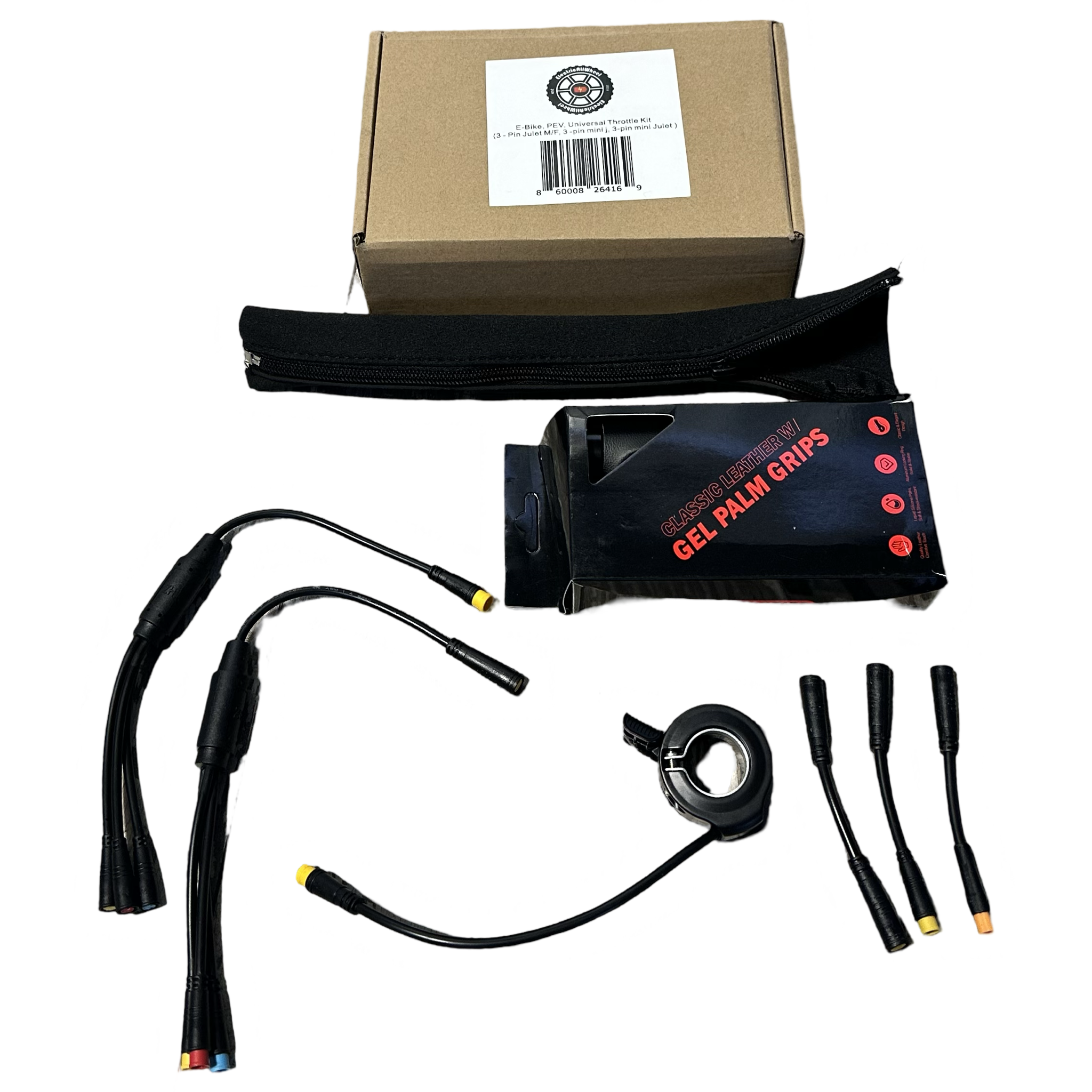 Universal Throttle Harness Kit - E-Bike, PEV (3 - Pin Julet M/F, 3 -pi ...